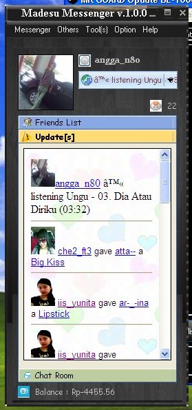 mig33 tools: MADESU MESSENGER ADMIN VERSION