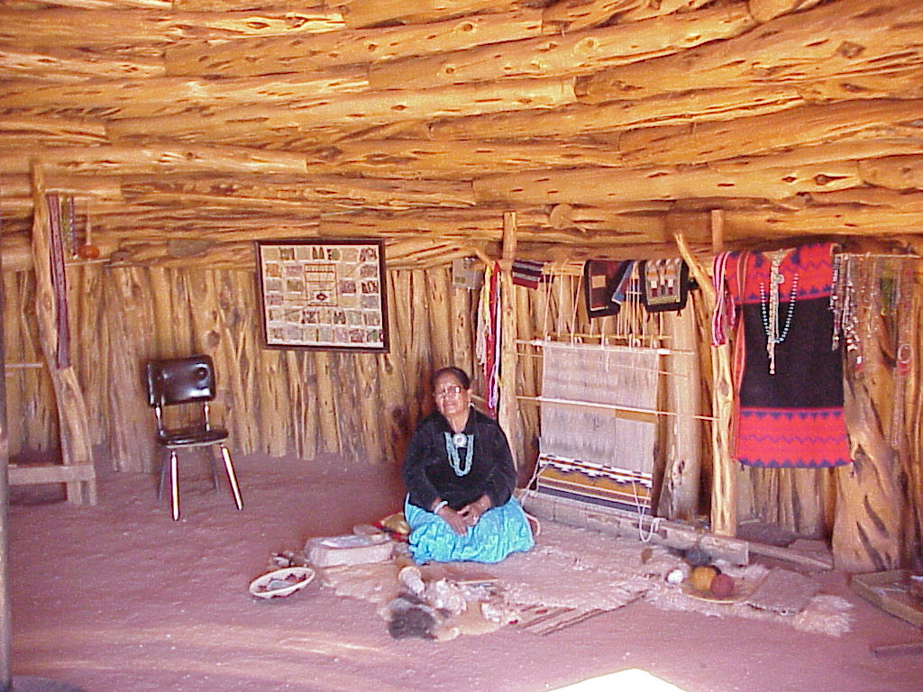Inside Navajo Hogan