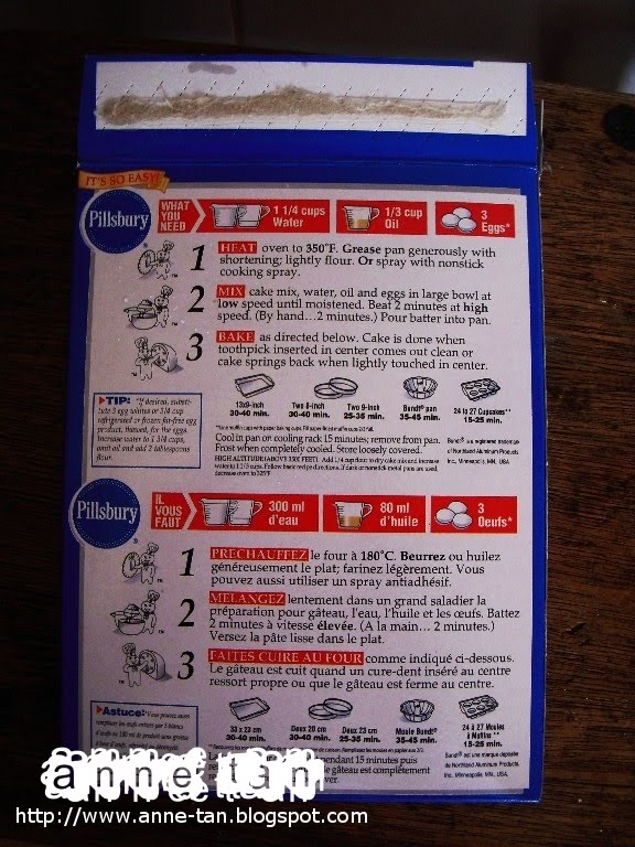 LOVE.JOY.HAPPINESS: Baking Project 1 : Pillsbury Moist Chocolate Cake.