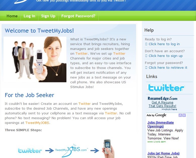 Tweeting for a Job?#N# ~ #N# Grown People Talking