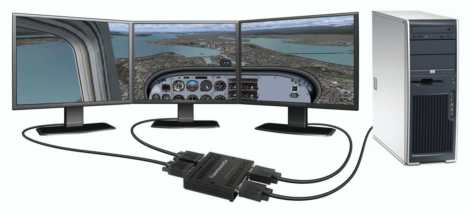 .: Um é pouco, dois é bom e três é Matrox Triple Head 2 Go