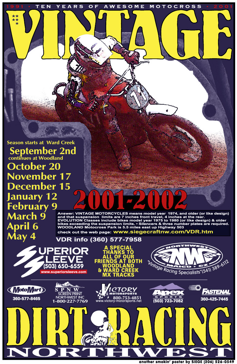 MOTORCYCLE 74: Vintage motocross posters