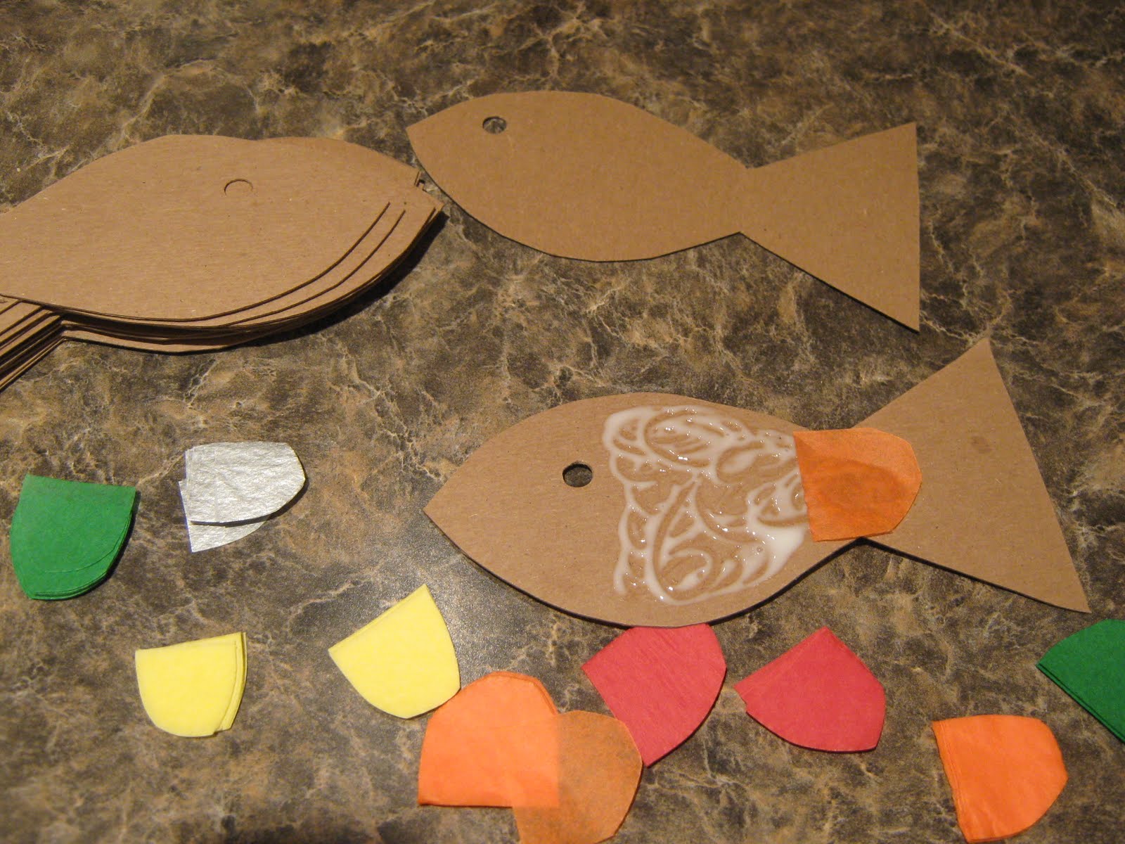 Almost Unschoolers: Rainbow Fish Craft, and Birthday Party Game