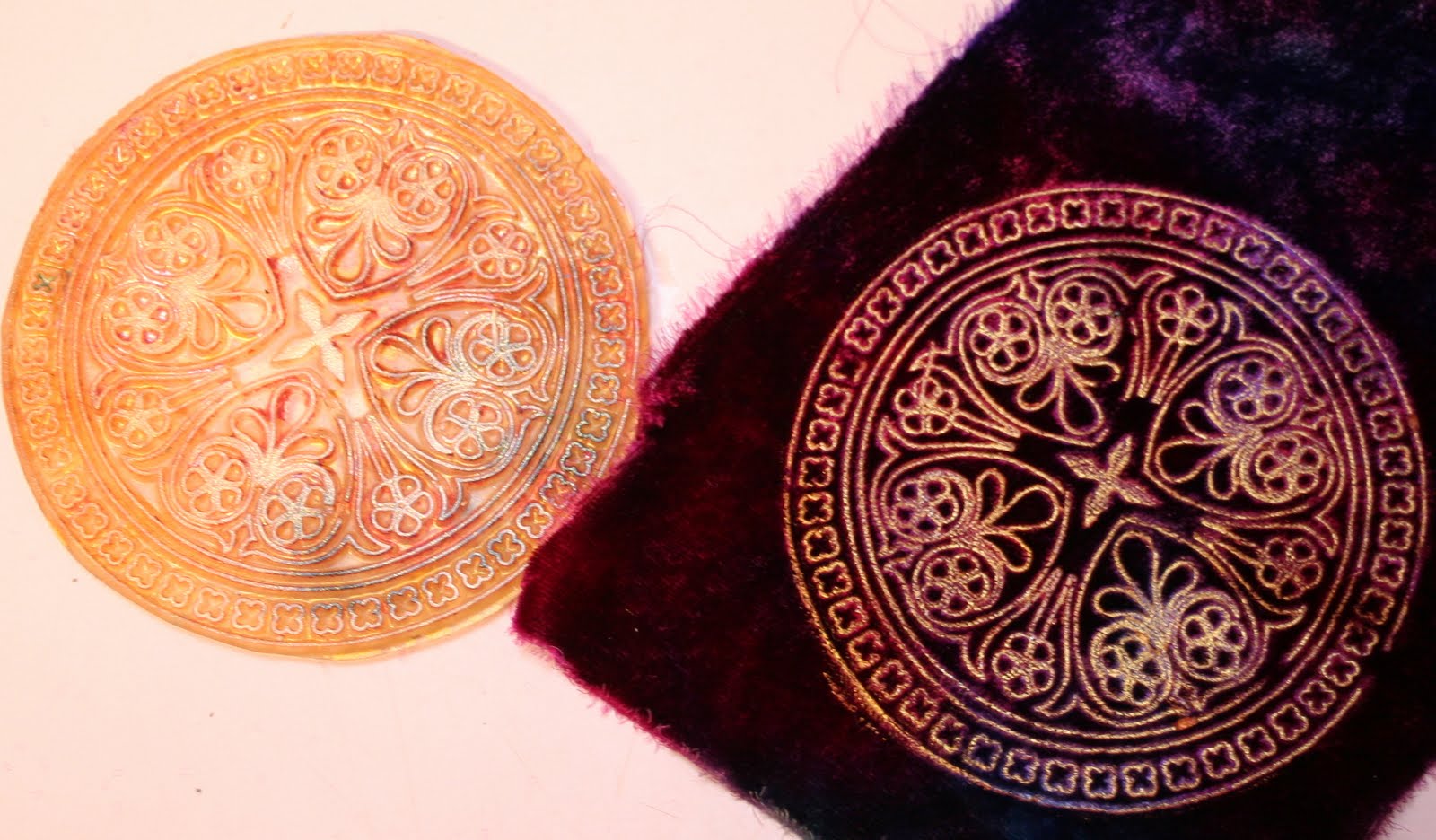 Spiral Dyed Downunder: Embossed Velvet.