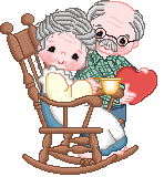 Nyanka _ *: Uma cadeira de balanço na varanda .