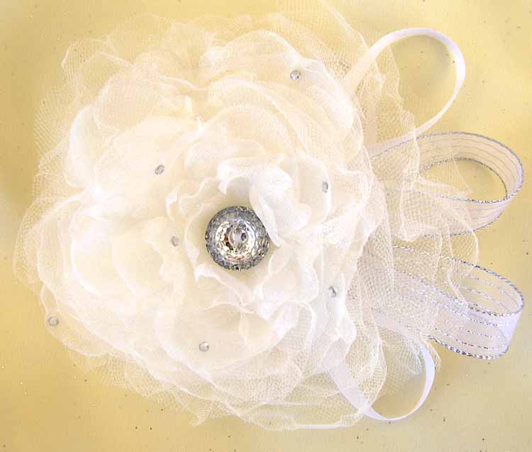 Creative Ruminations: Organza Flower Tutorial -- New Video