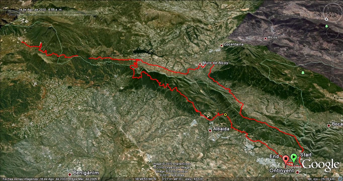 Cul arrere: Sabado 14-08-10 - Villalonga por Font Freda y Via