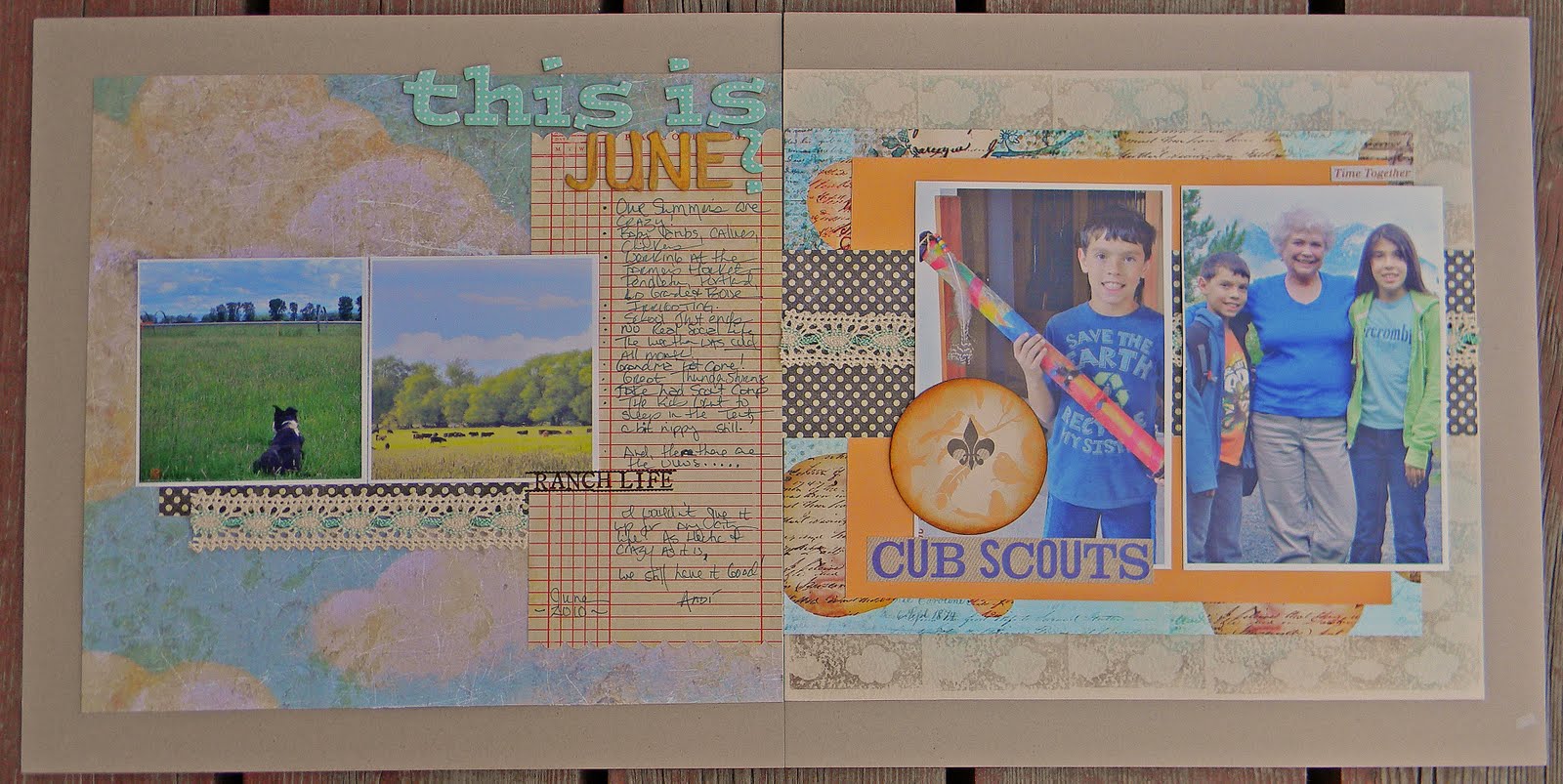 Andi's Happy Place: Project 12 - June Layout - This is June?