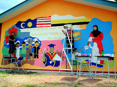 PROGRAM PENDIDIKAN KHAS INTEGRASI: Mural Terbesar PPKI SMK Seri Perak