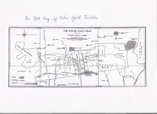 Kolar Gold Fields - NOSTALGIA: Old Map of KGF
