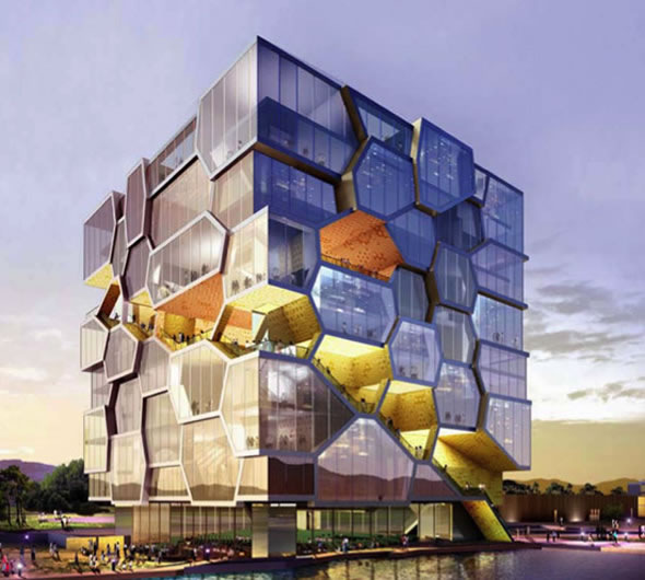 Beautiful Architectures: The Unique Hexagonal Cell Building