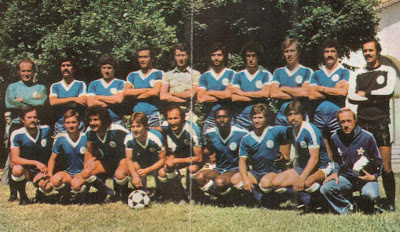 (Plantel do Amora FC na época de 1980/81)