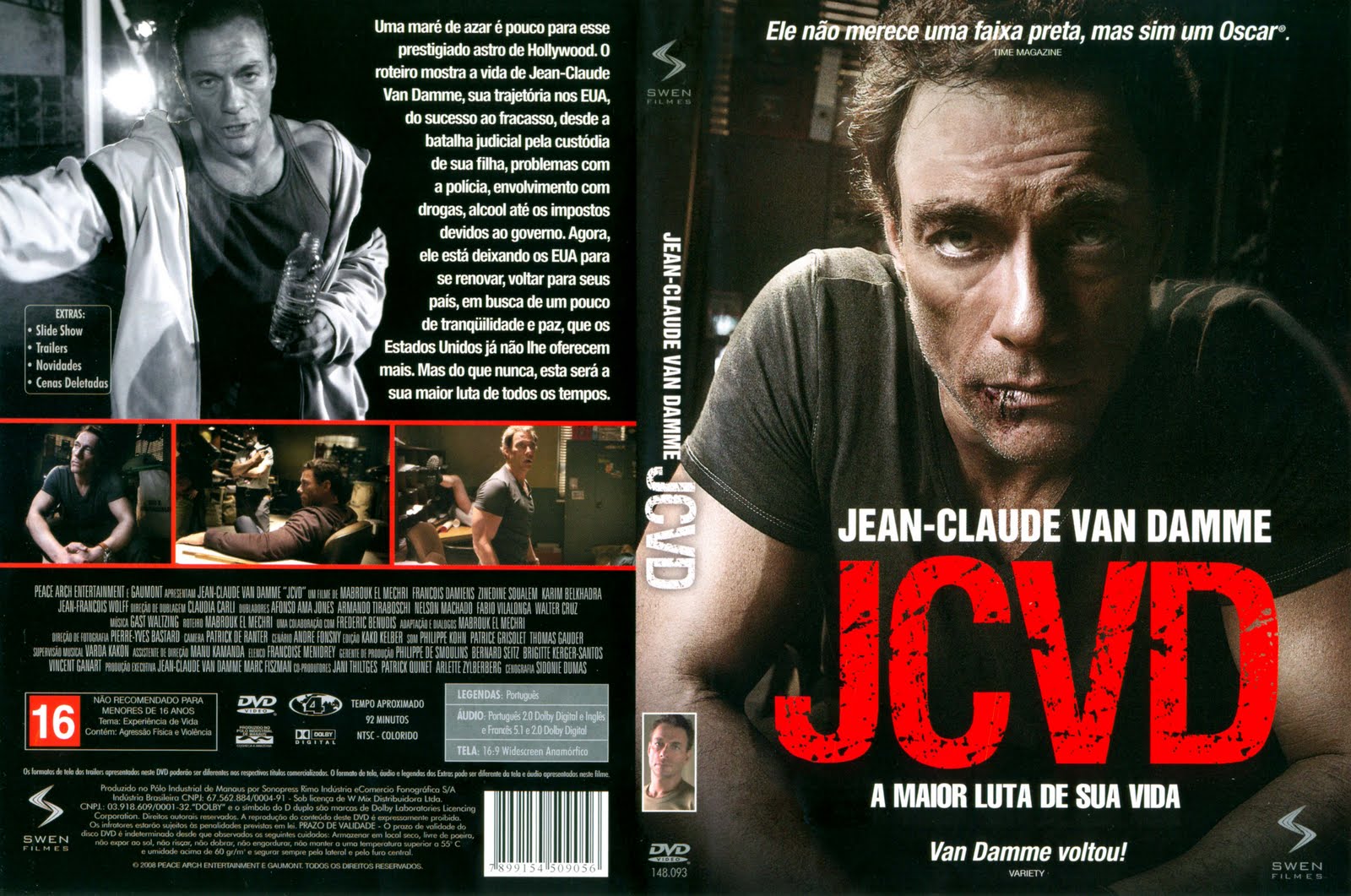 Capas Documentários: JVCD - Jean - Claude Van Damme