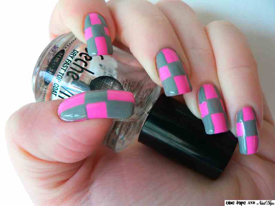 Blue Tape and Nail Tips: ND11: Clay Cubes