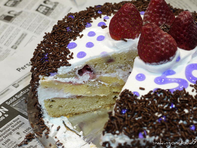 Baking on Cloud 9: Sandra's birthday cake