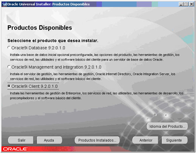 Manual de Oracle: Instalación de Oracle 9i