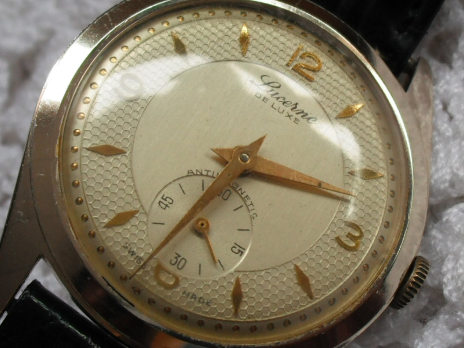 JAM OTAI. VINTAGE WATCHES: VINTAGE LUCERNE de luxe GOLD PLATED ...