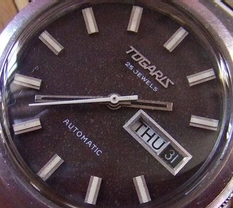 JAM OTAI. VINTAGE WATCHES: ORIGINAL VINTAGE TUGARIS SPECIAL BROWN ...