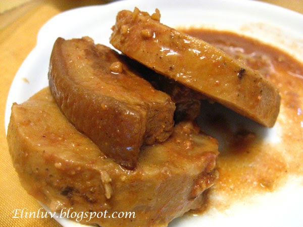 Elinluv's Tidbits Corner: Pork Belly Sandwiched With Yam Slices