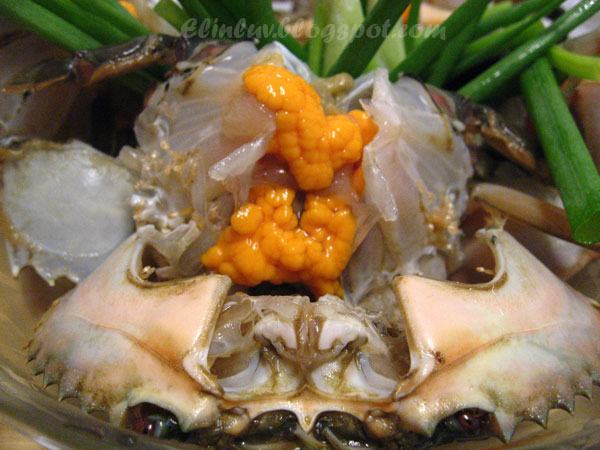 Elinluv's Tidbits Corner: Steamed Mud Crab With Roe In Chinese Wine