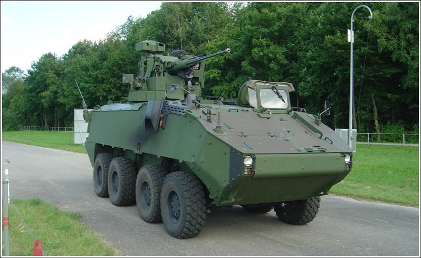 The French Army VBCI Armoured Fighting Vehicle and Variant Piranha APC ...