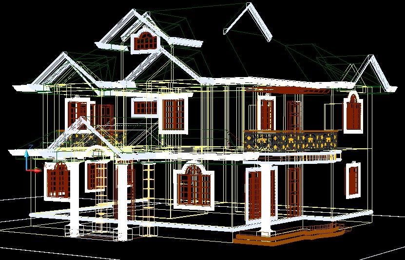 Autocad 3d Modelling My 3d House 