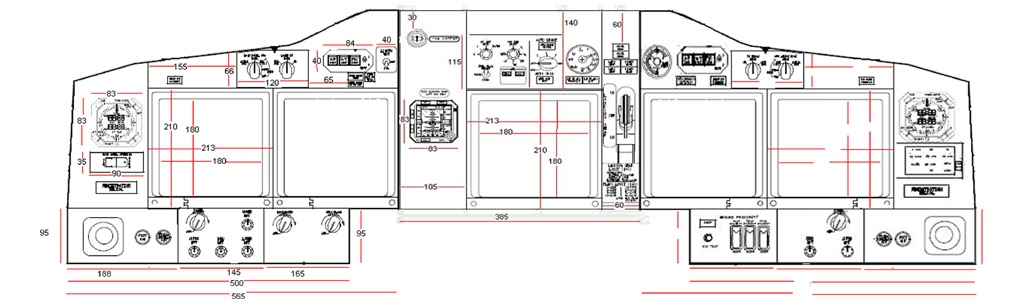Boeing 737-800NG Fullsize Homecockpit: MIP Measures