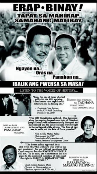 erap - binay 2010: Erap showcases mass appeal in final sortie in Tondo ...