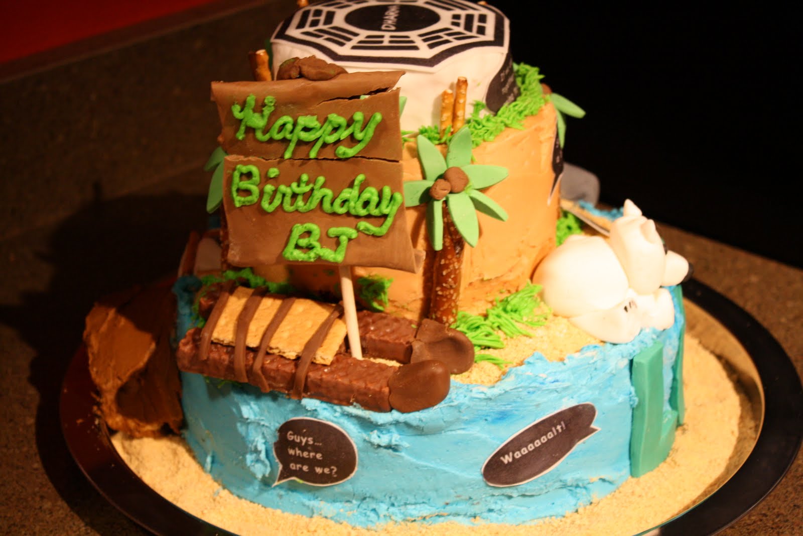 Sue's Sweet Creations: LOST TV Series Theme Cake