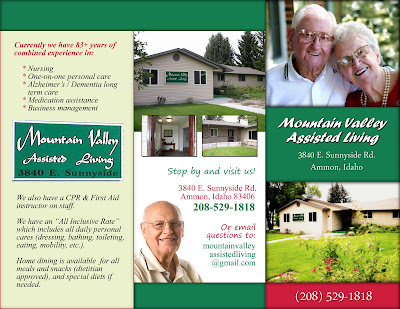 Absolute Appeal Design: Brochure for Mountain Valley Assisted Living
