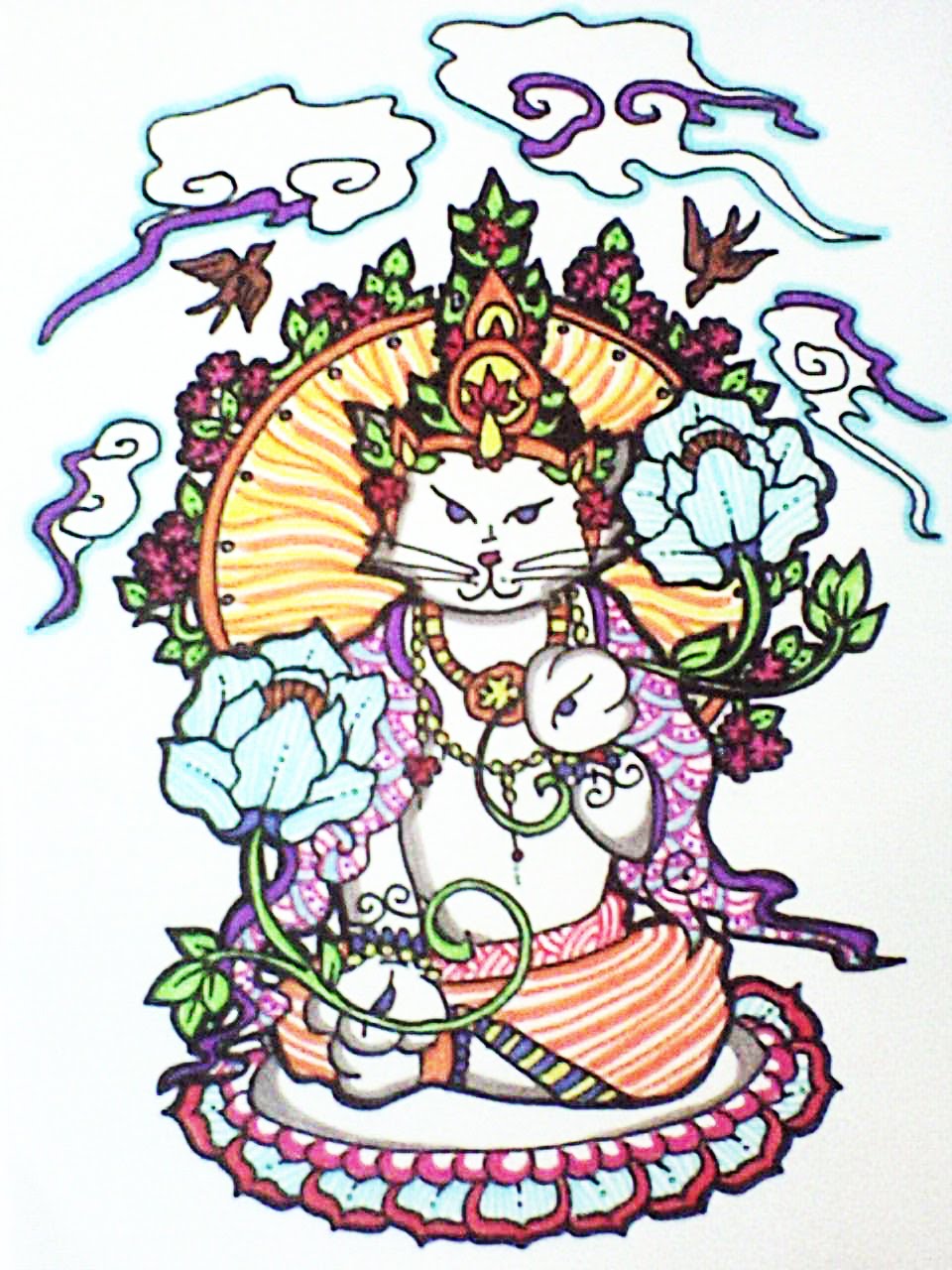 Black-Redfield: Gatito buda