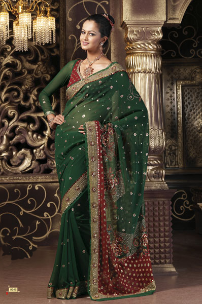 FashionLinks4us: Hand Work Saree