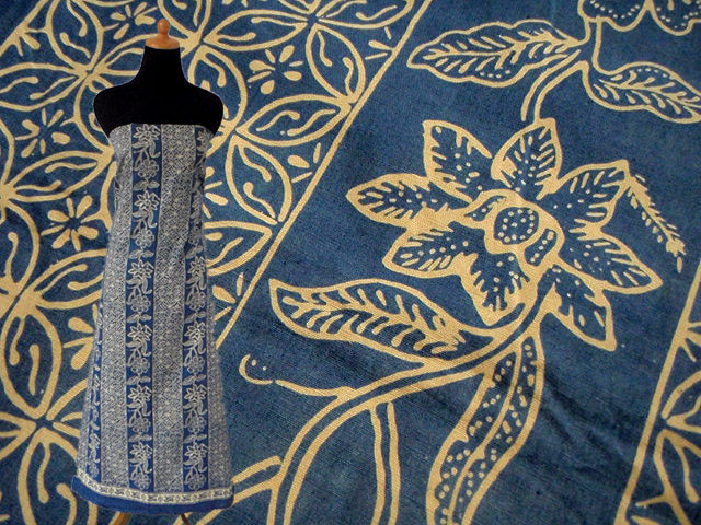 Serba Serbi Batik Indonesia: Batik Padang Motif Bunga Biru