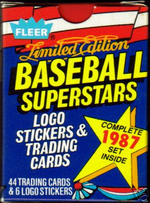 The Fleer Sticker Project: 1987 Fleer Baseball Stickers
