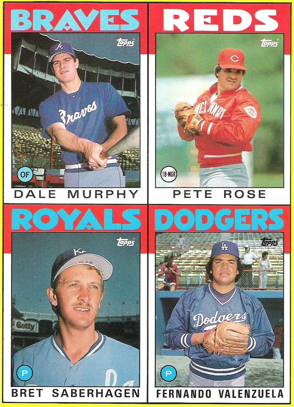 The Fleer Sticker Project: 1986 Topps & OPC Box Bottom Cards / Panels