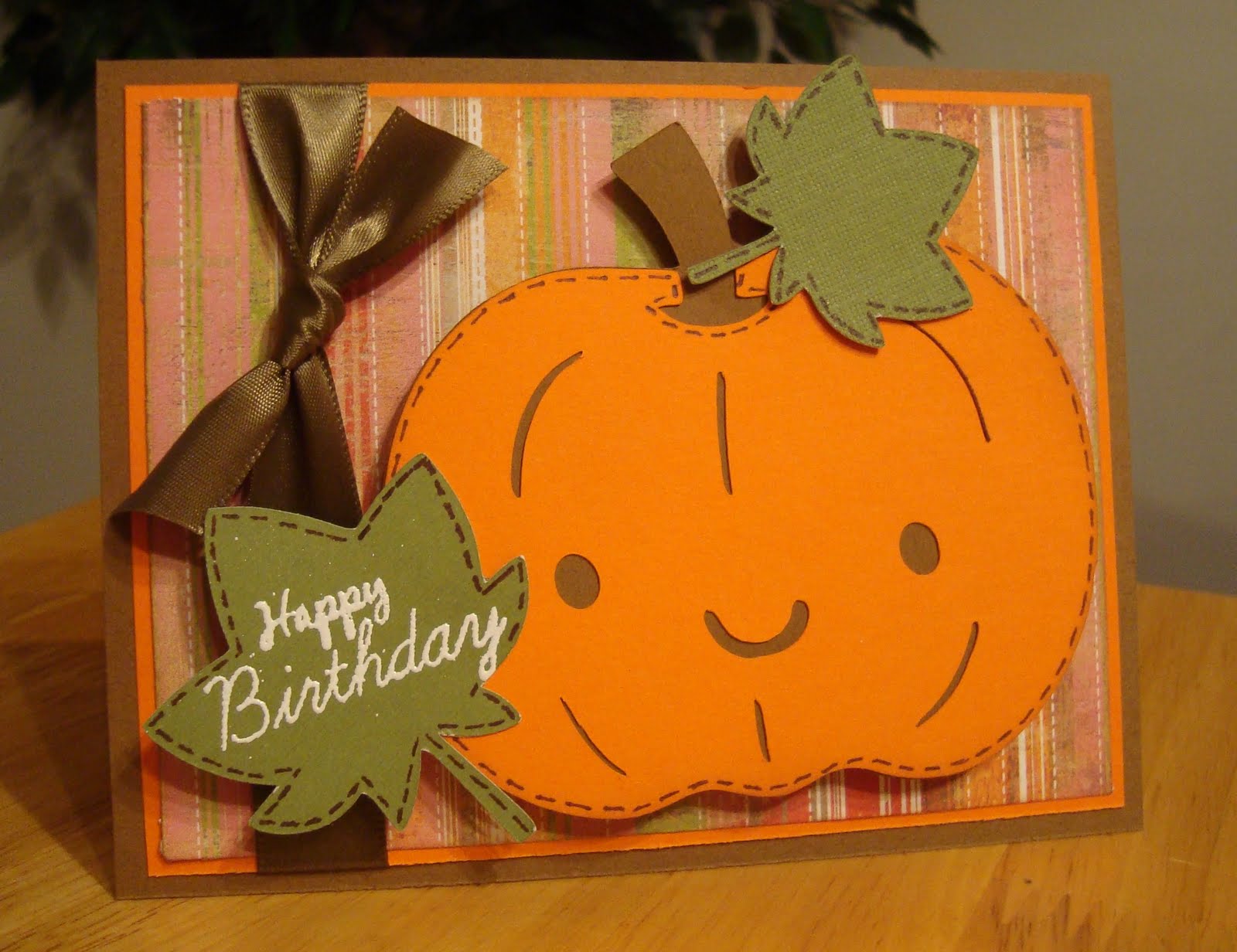 Scrap With Suzy: Fall birthday card