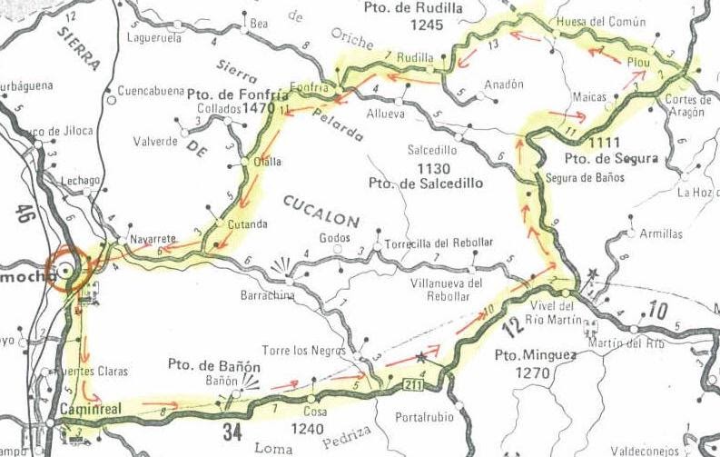 pedaleando: Pedaleando desde Calamocha: Cumbres del Jiloca