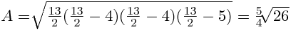 Fórmula de Herón: Ejemplos