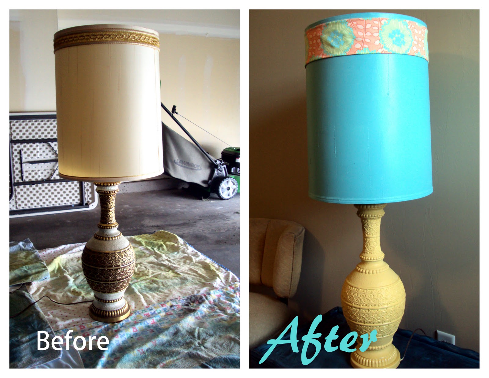 Spunky Junky: {Tutorial Tuesday} Lamp Revamp