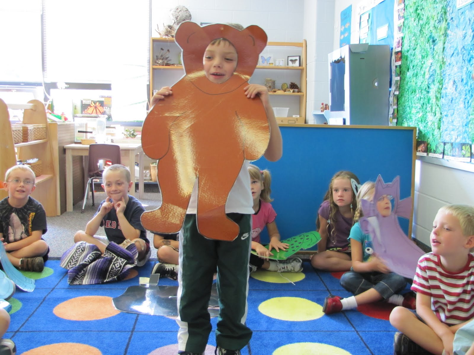 Ms. Mitchell's Kindergarten: Acting out Brown Bear, Brown Bear What Do ...