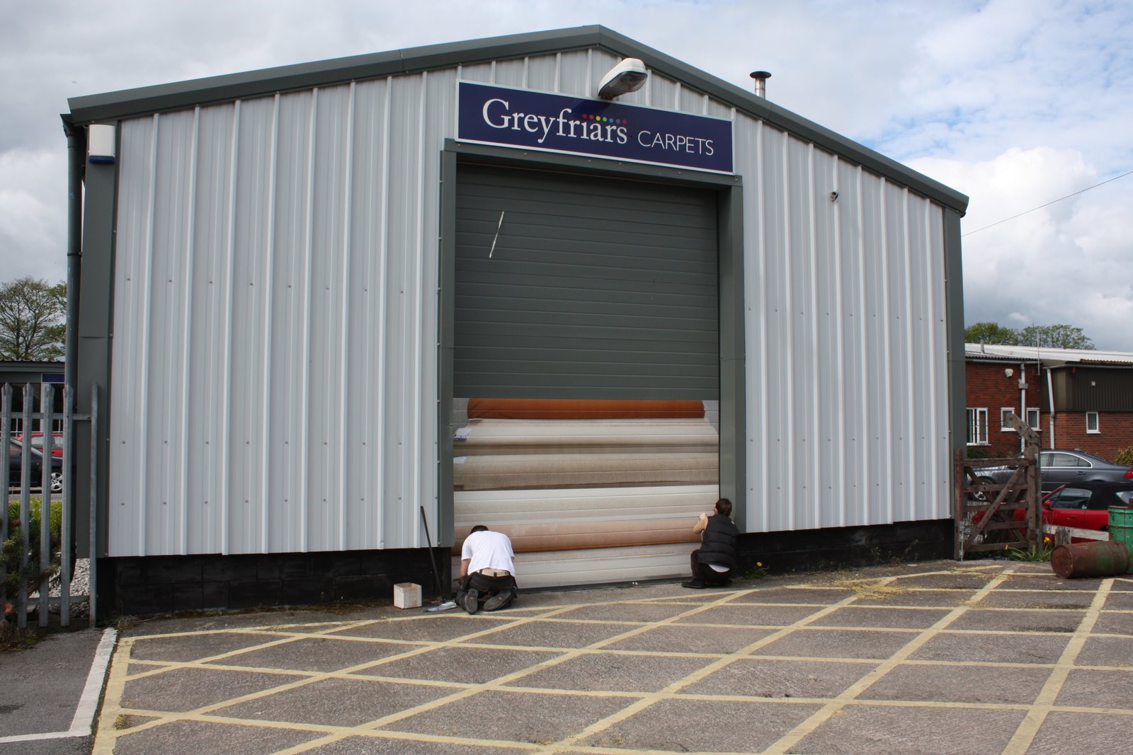 A Sign Makers Blog: Vinyl Wrapping a Roller Shutter Door