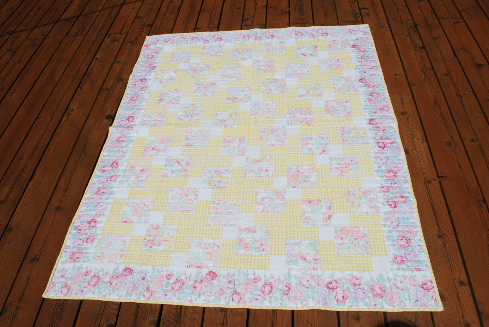 Feels Like Home: Pink and Yellow Quilt