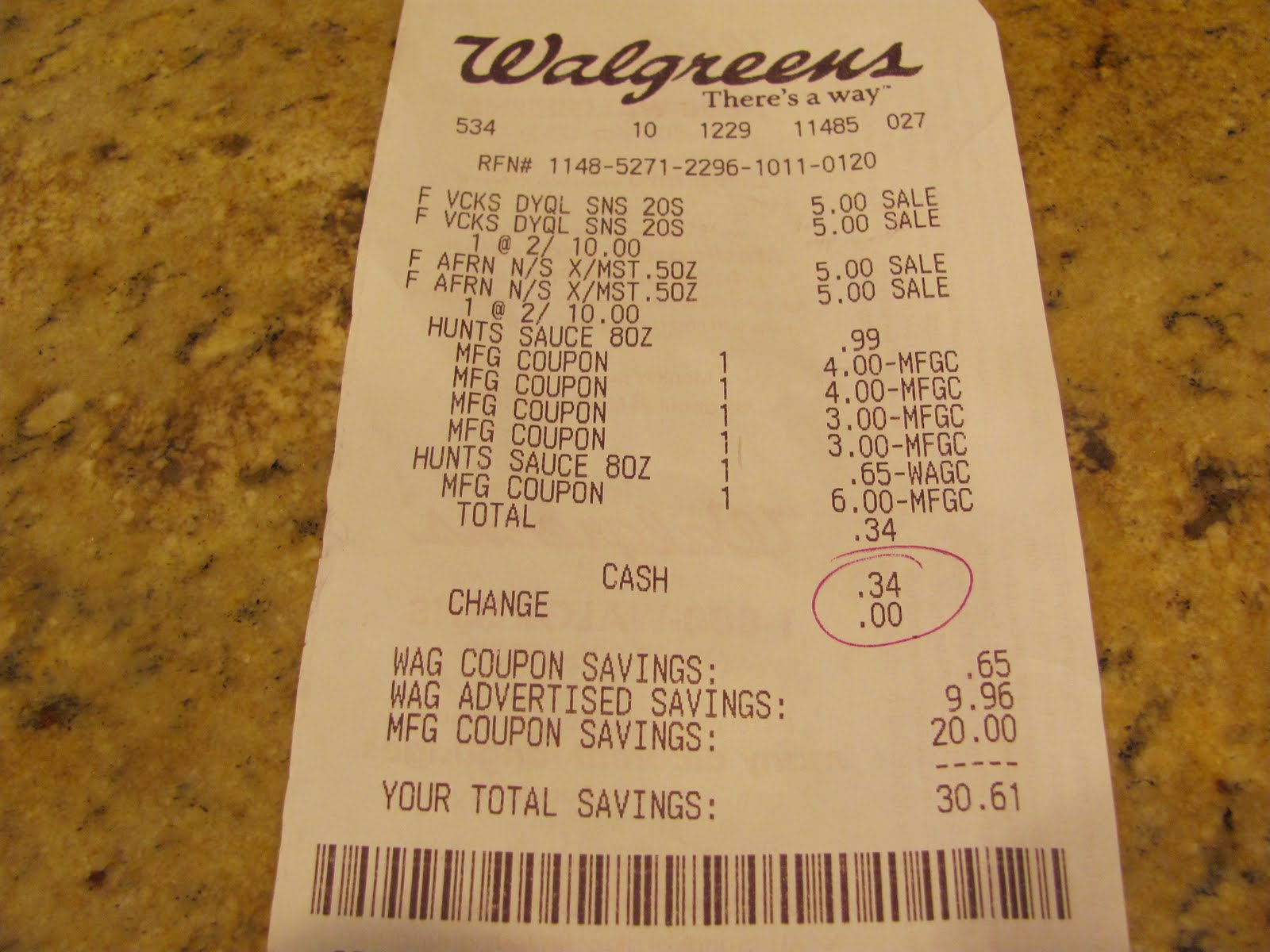 ST AUGUSTINE SAVERS COUPON WORKSHOP: MY WALGREENS SCENERIO 11/1/10