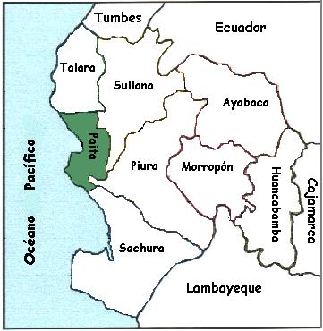 paita tierra de hermosas playas: limites