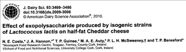 CheeseScience.net: Publication- J Dairy Sci