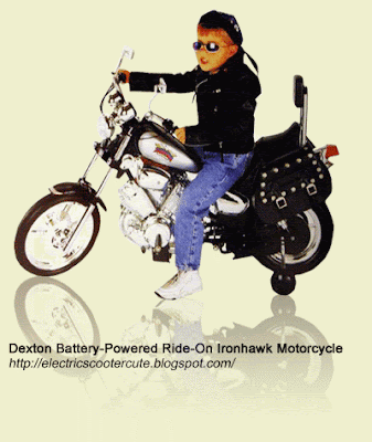 Dexton Battery-Powered Ride-On Ironhawk Motorcycle - Electric Bike ...