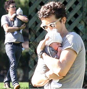 Blog de la Tele: Orlando Bloom: En el Parque con bebé Flynn!