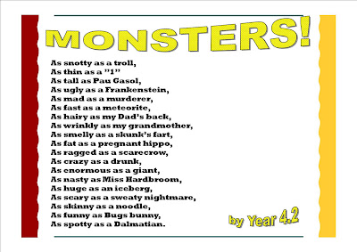 MAIREAD: Monster similes