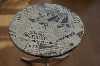Crafty Claire: Newspaper Table