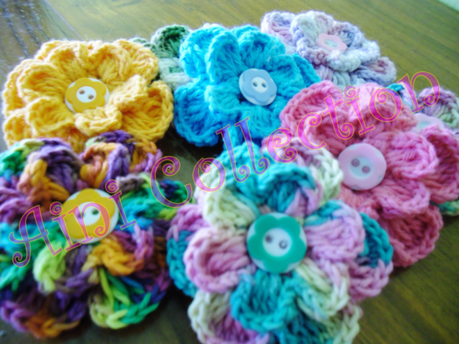 Flanel dan Rajut: bros rajut